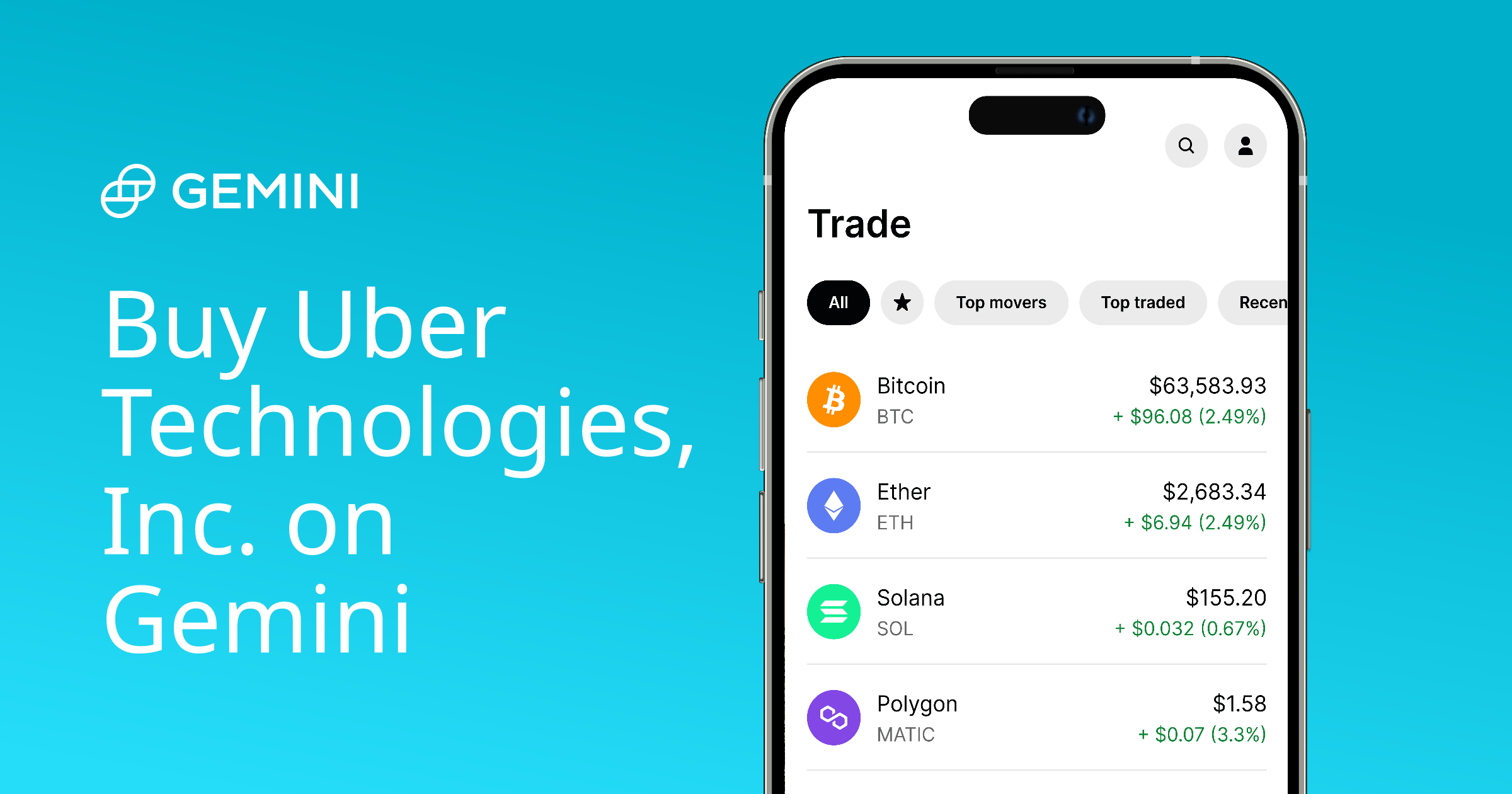 Uber Technologies, Inc. Chart, & Supply Details – UBER Price | Gemini